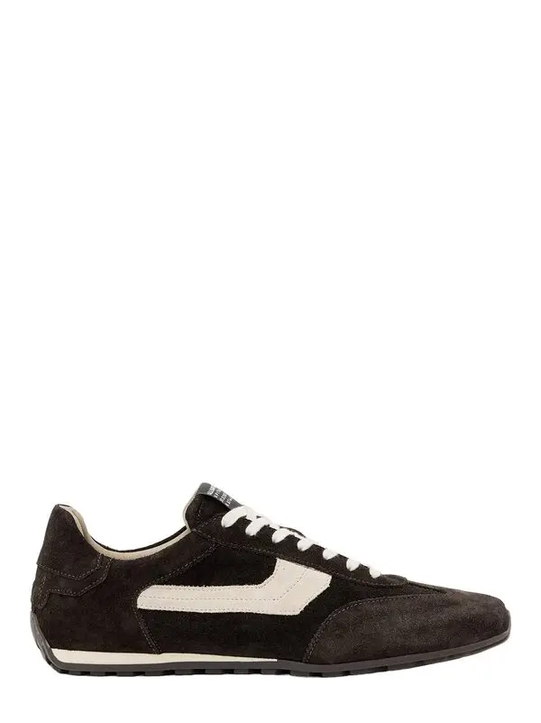 ALLSAINTS Liam Suede Hex Sneakers - Brown