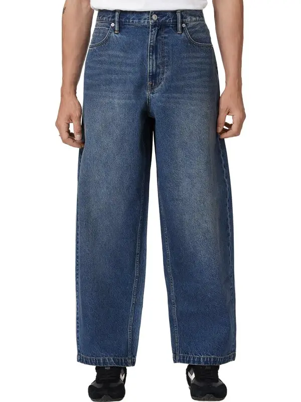 ALLSAINTS Orbit Slouch Denim Jeans - Blue