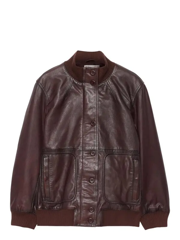 ALLSAINTS Memphis Leather Jacket - Red