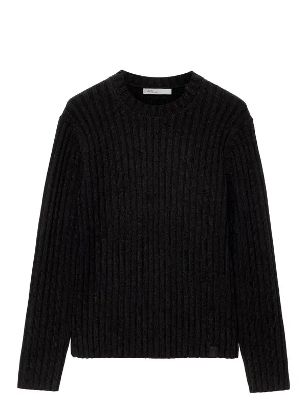 ALLSAINTS Liev Ribbed Crew-neck Sweater - Black