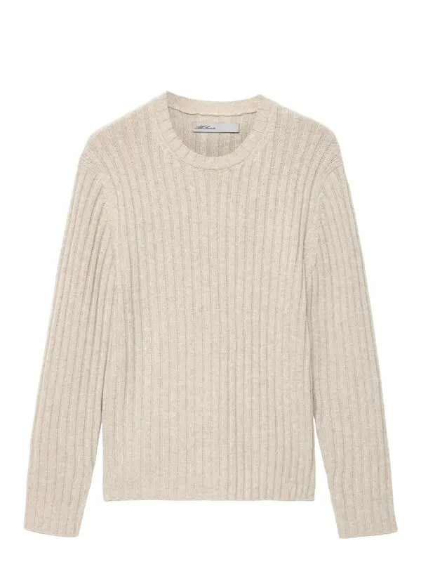 ALLSAINTS Liev Ribbed Crew-neck Sweater - Grey