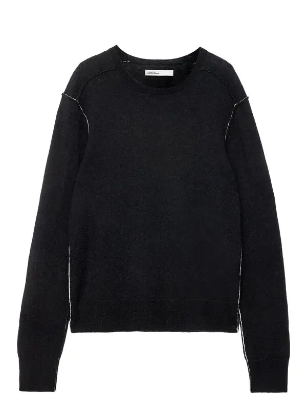 ALLSAINTS Soren Alpaca-blend Crew-neck Sweater - Black