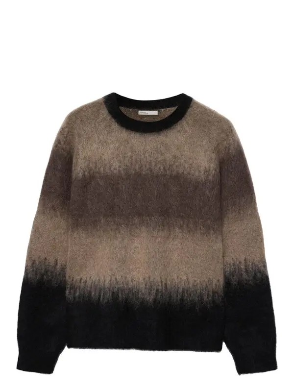 ALLSAINTS Storm Relaxed-fit Striped Sweater - Brown/black