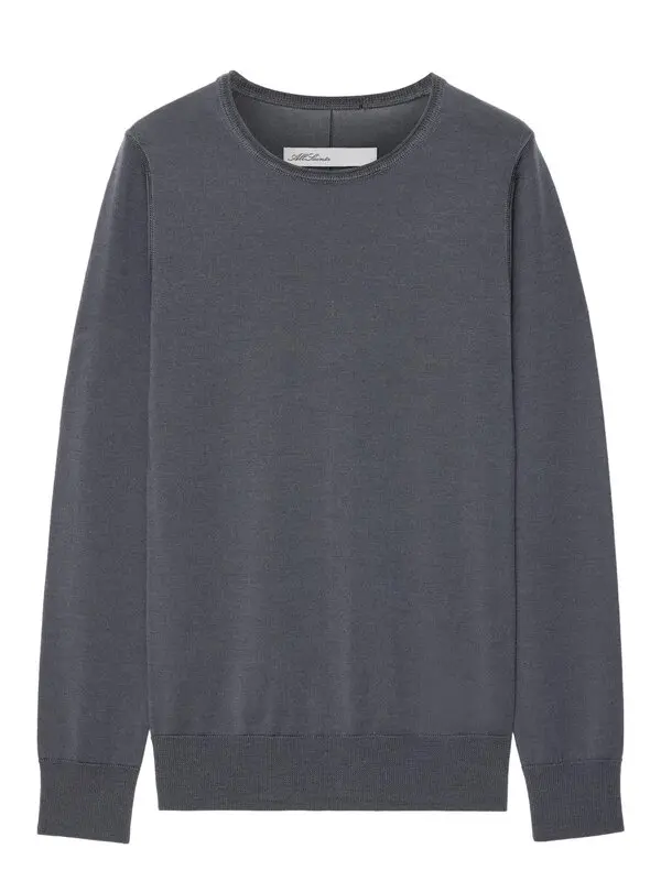 ALLSAINTS Coyte Merino Wool Crew-neck Sweater - Blue