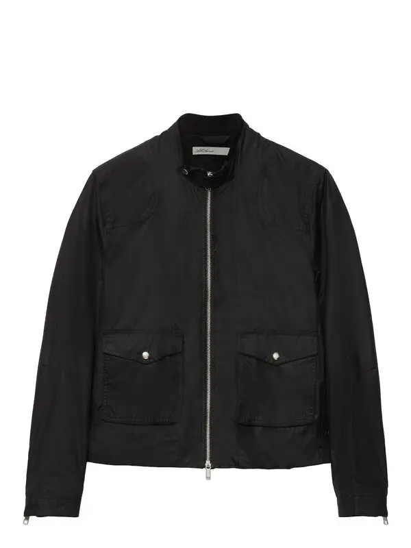 ALLSAINTS Kirk Waxed-cotton Racer Jacket - Black