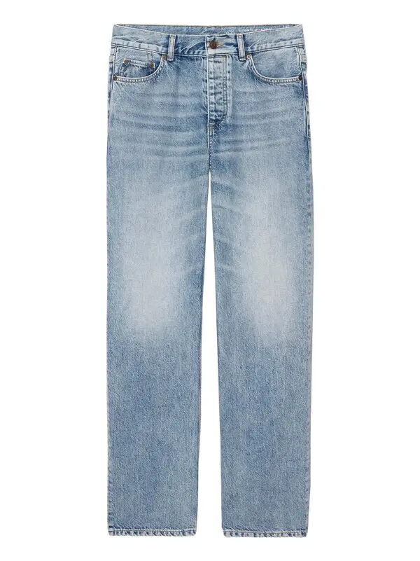 ALLSAINTS Cohen Mid-rise Straight Leg Jeans - Blue