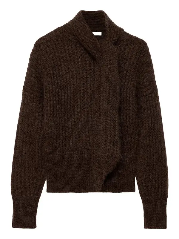 ALLSAINTS Etty Bow-detail Knitted Sweater - Red