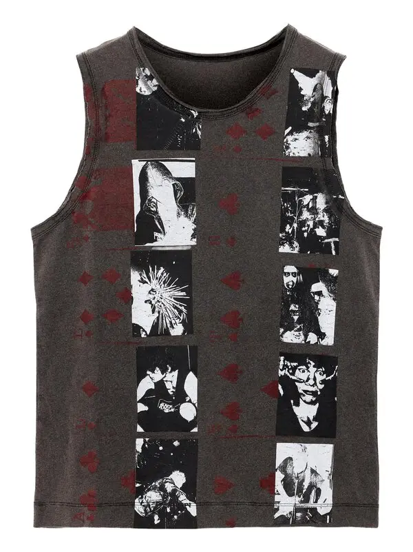 ALLSAINTS Jenny Cards Slim-fit Tank Top - Black