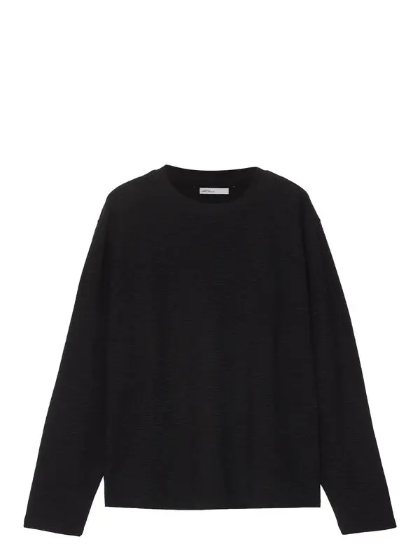 ALLSAINTS Abel Long-sleeve Oversized T-shirt - Black