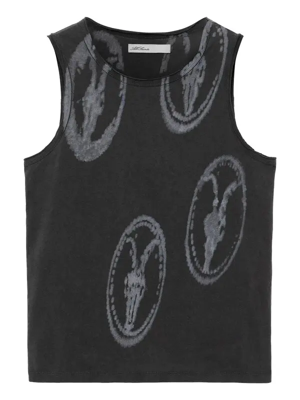 ALLSAINTS Jenny Stamped Regular-fit Tank Top - Black