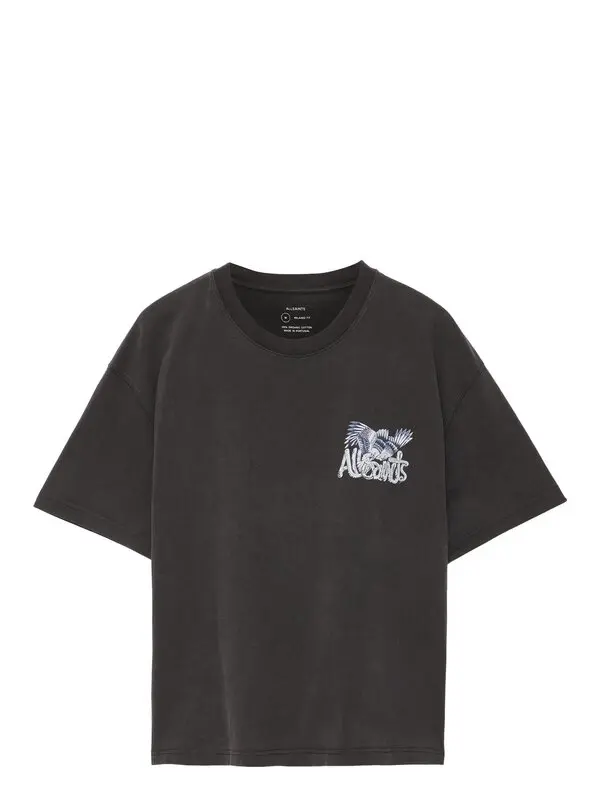 ALLSAINTS Battles Relaxed-fit Graphic T-shirt - Black