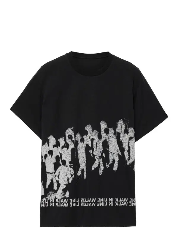 ALLSAINTS Inline Regular-fit Graphic T-shirt - Black