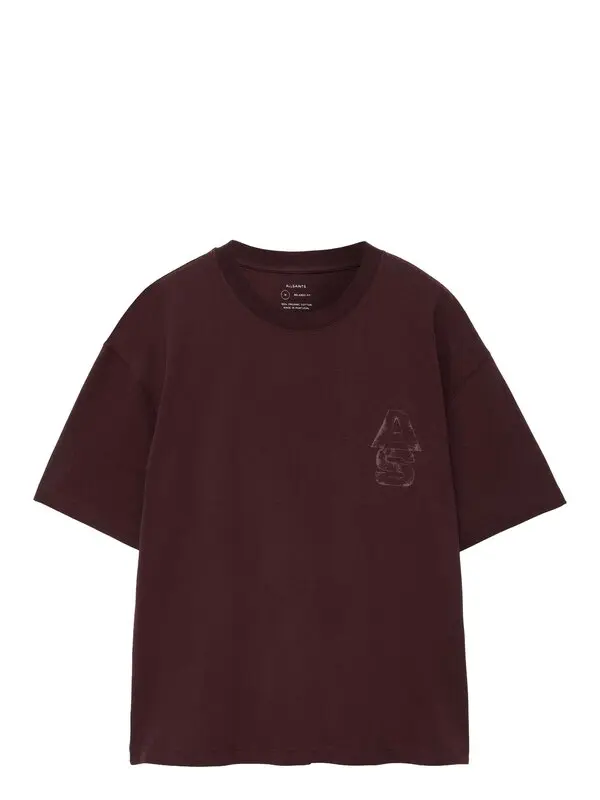 ALLSAINTS Roller Relaxed-fit Graphic T-shirt - Red