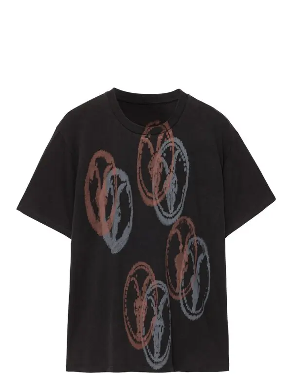 ALLSAINTS Stamped Regular-fit Graphic T-shirt - Black