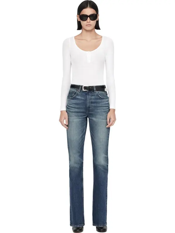 ALLSAINTS Rue High-rise Bootcut Jeans - Blue