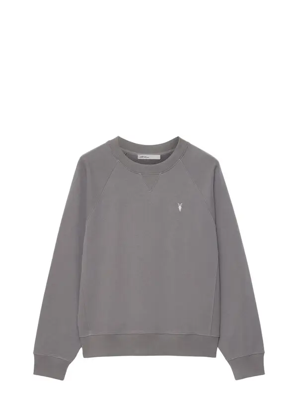ALLSAINTS Harlow Ramskull Raglan Sweatshirt - Grey