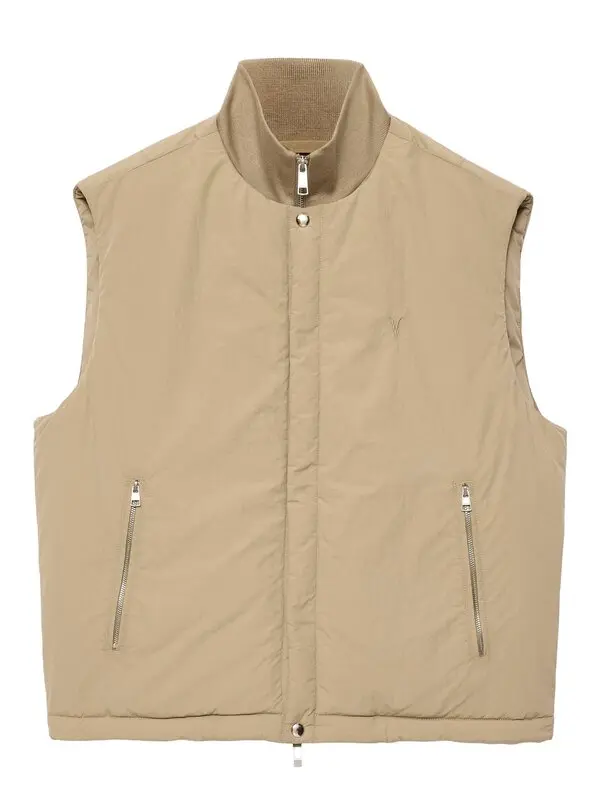 ALLSAINTS Rusland Padded Gilet - Brown