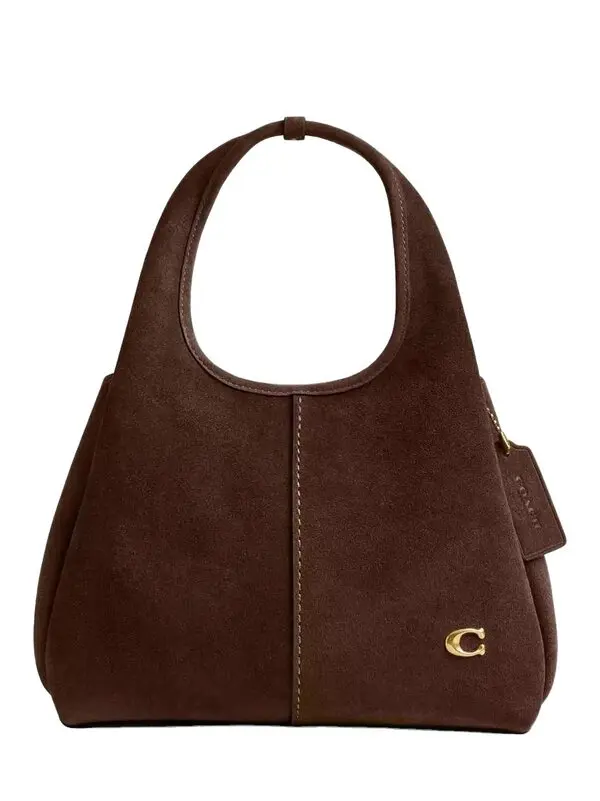 COACH 23 Lana Suede Shoulder Bag - Brown