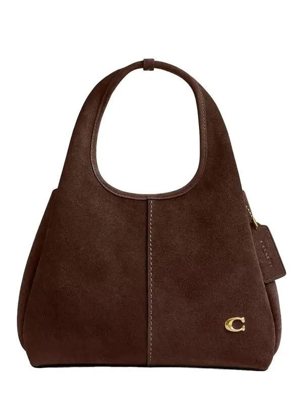 COACH 23 Lana Suede Shoulder Bag - Brown