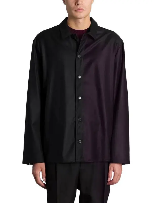 GREYED Luna Button-up Shirt Jacket - Black
