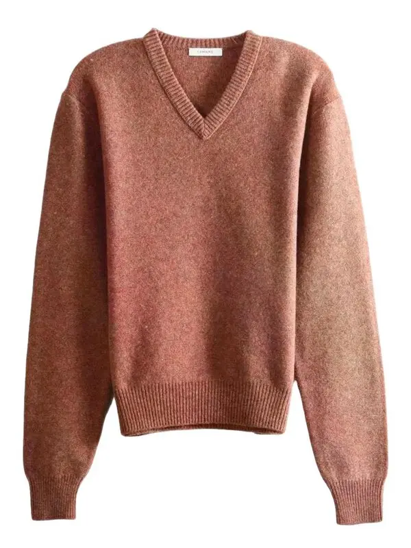 LEMAIRE V-neck Sweater - Orange