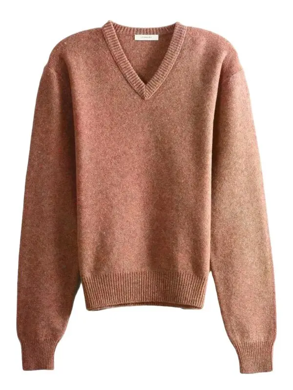 LEMAIRE V-neck Sweater - Orange