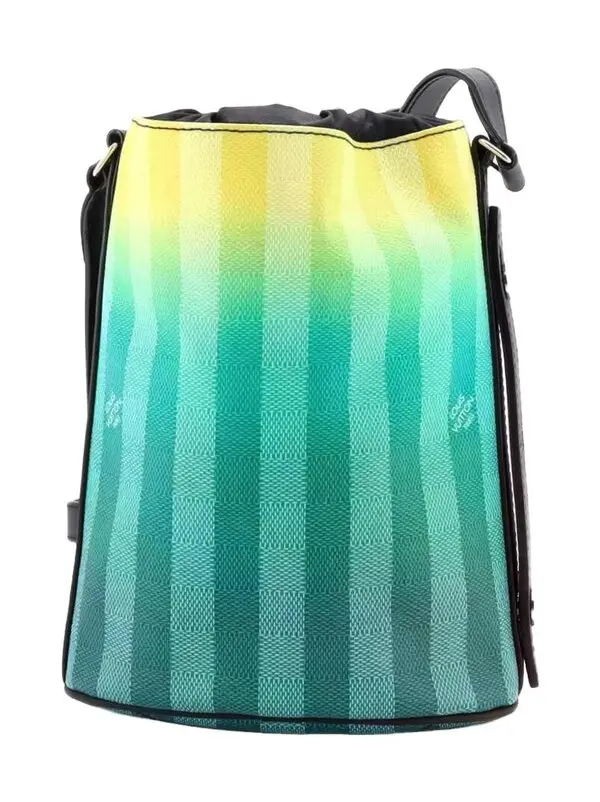 LOUIS VUITTON Sac Marin Bag Limited Edition Gradient Damier Stripes Bb Crossbody Bag - Green