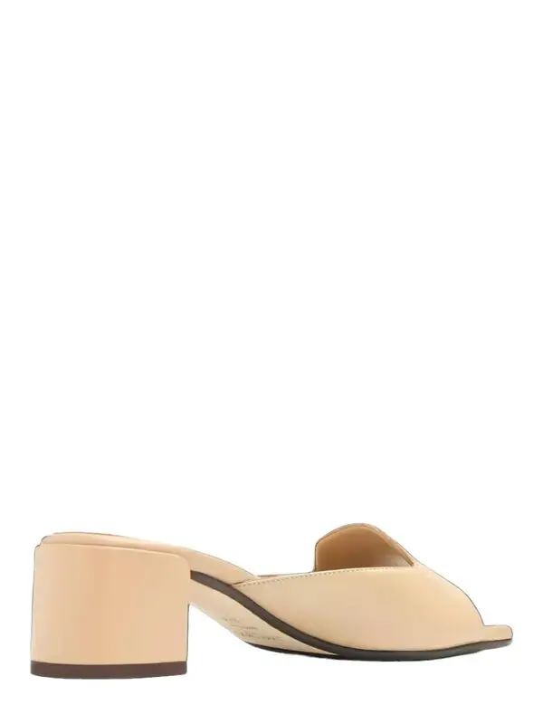 JIMMY CHOO Jc-logo Block-heel Sandals - Neutrals