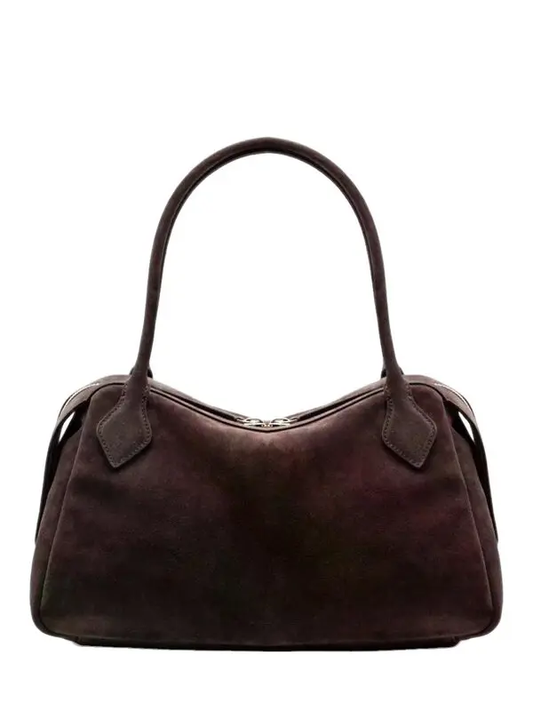 MINOBOSSI Medium Adele Suede Tote Bag - Brown