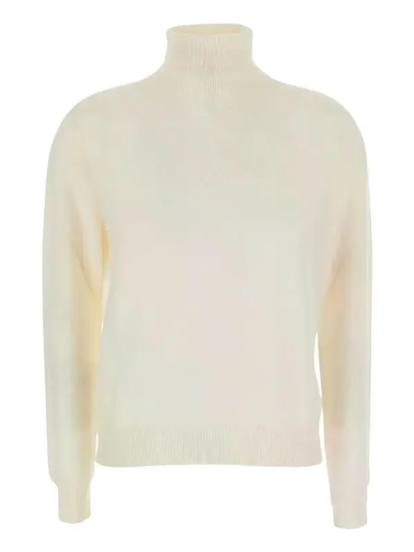 SOLOCASCMIR Roll-neck Knitted Sweater - Neutrals