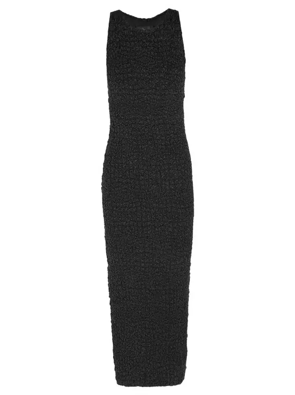 CORTANA Sabine Textured-finish Midi Dress - Black
