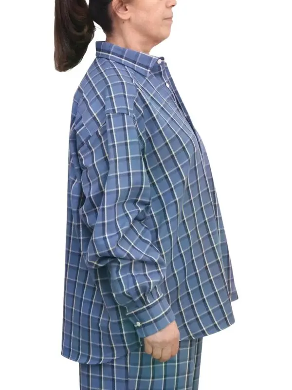 BASERANGE Claude Plaid Shirt - Blue