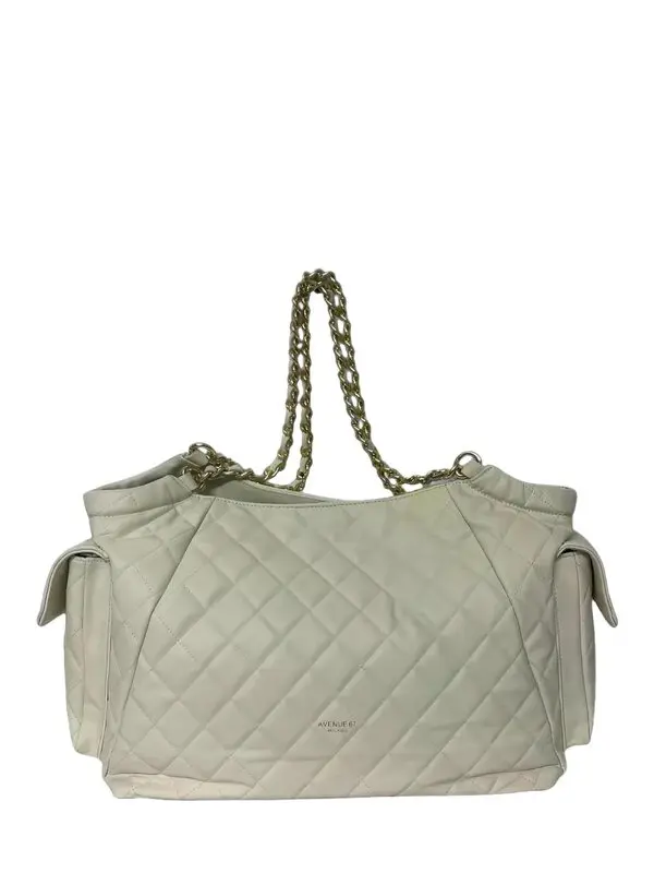 AVENUE 67 Jamila Quilted Leather Shoulder Bag - Neutrals