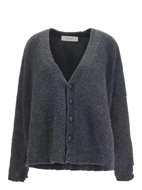 GOLDEN GOOSE Casentino-effect Wool Cardigan - Grey