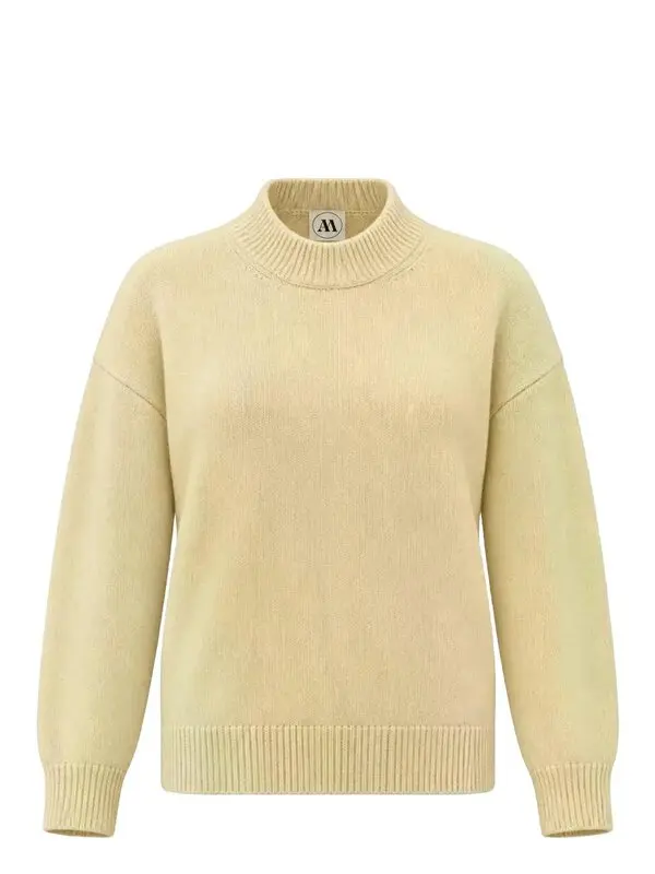 ANDRÈ MAURICE Ribbed-knit Mock-neck Sweater - Neutrals