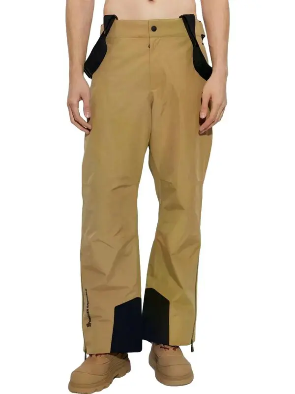 Moncler Insulated Gore-tex Logo-print Ski Pants - Neutrals