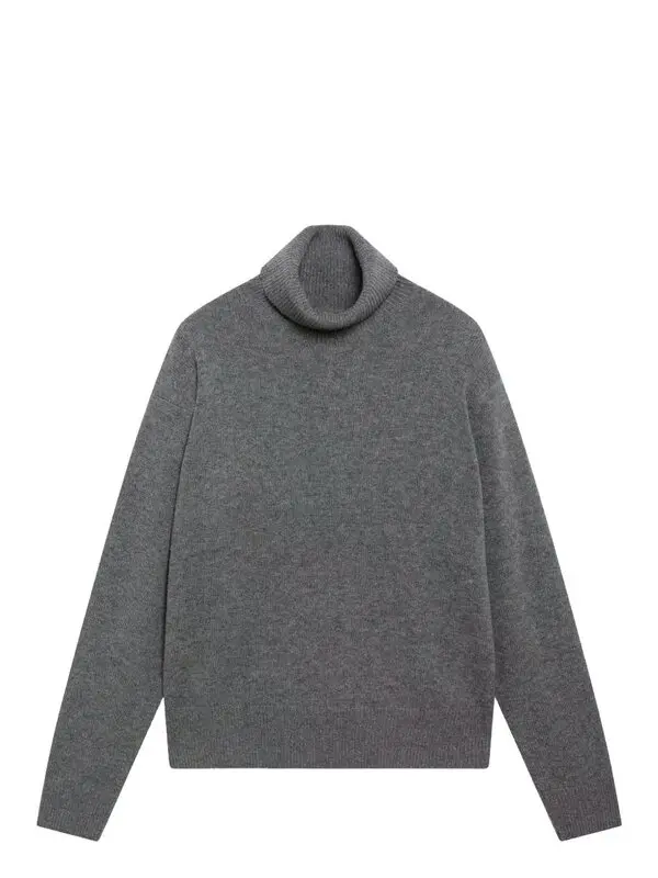 THE FRANKIE SHOP Gala Padded Turtleneck Sweater - Grey