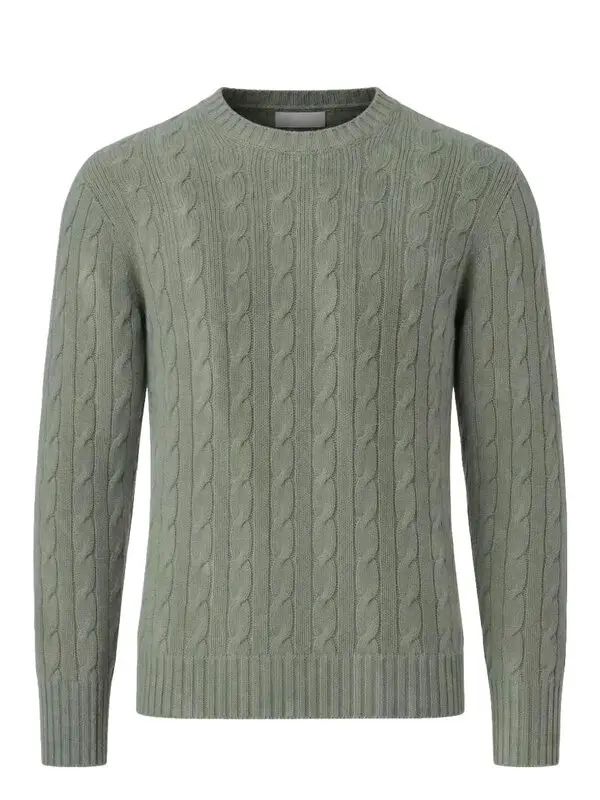 DRUMOHR Cable-knit Cashmere Sweater - Green
