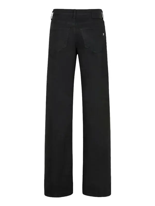 DONDUP Logo-patch Straight-leg Jeans - Black