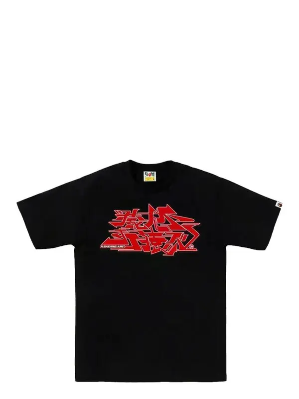 A BATHING APE Asnka Kanji Graffiti-logo T-shirt - Black