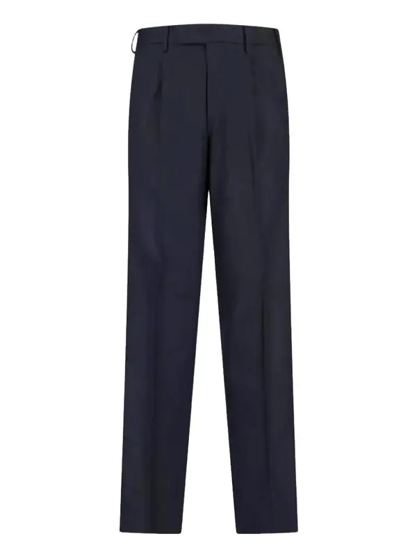 PT TORINO Pleated Tailored Trousers - Blue
