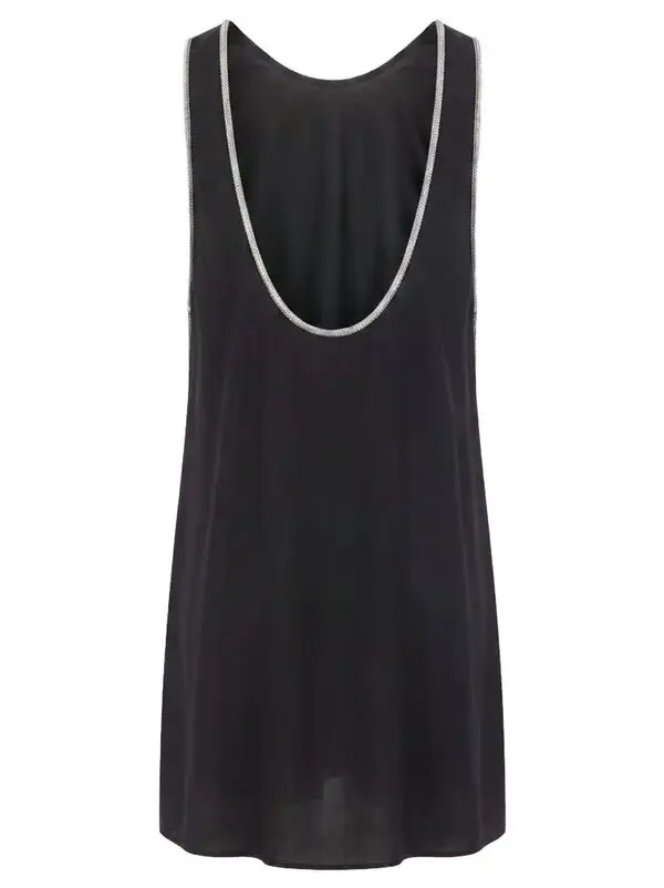 Sportmax Chain-trim Shift Mini Dress - Black
