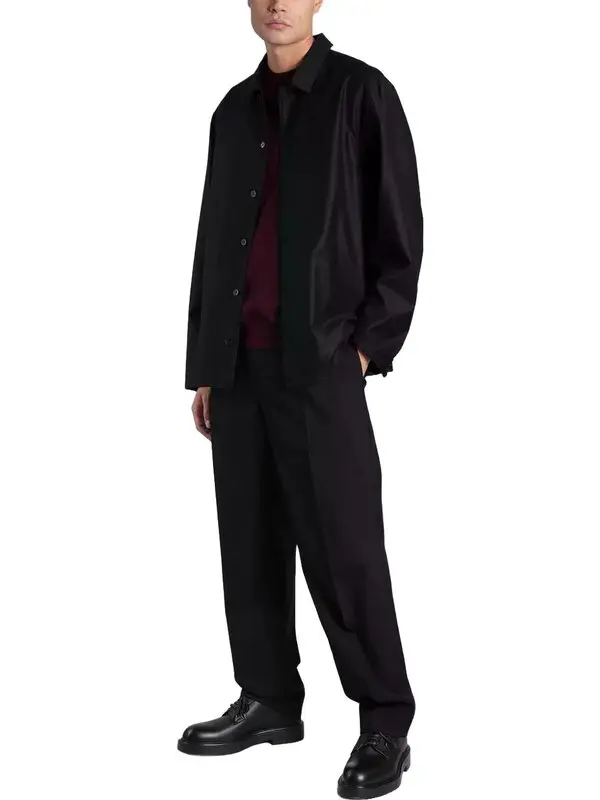 GREYED Pleated-detail Trousers - Black