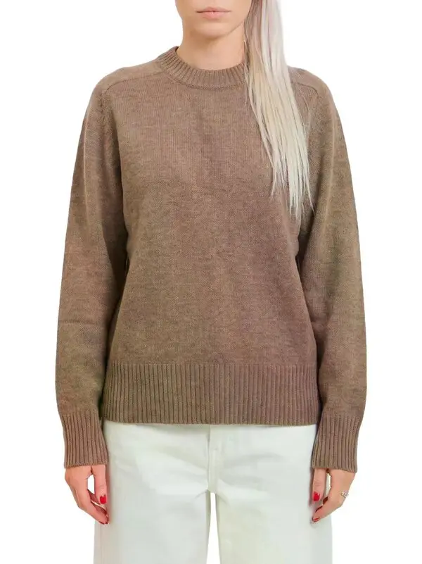 Loulou De Saison Baltra Ribbed-trim Sweater - Brown