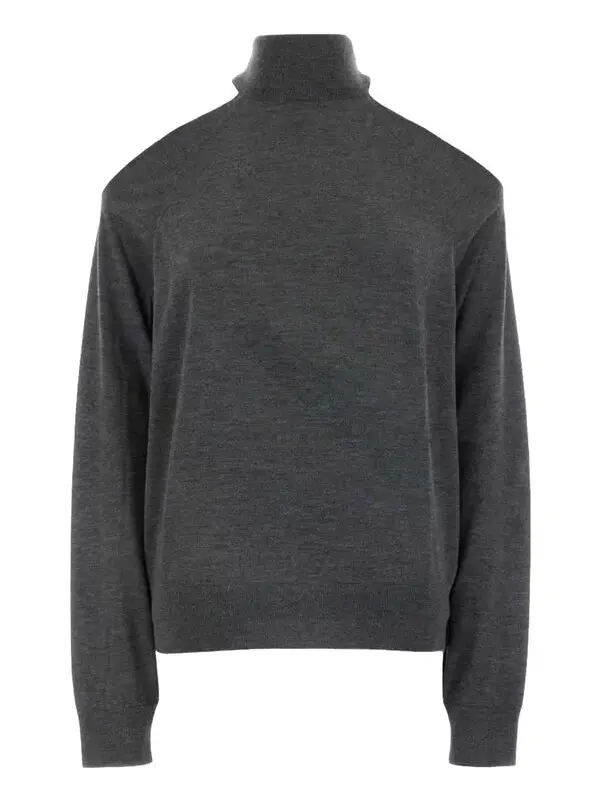 Fendi High-neck Raglan-sleeve Sweater - Grey