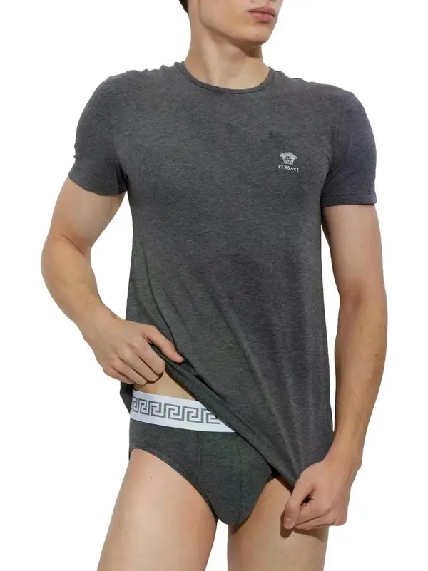 Versace Medusa-logo T-shirt - Grey