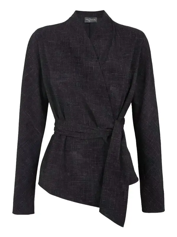 CORTANA Tiempo Wrap-waist Jacket - Black