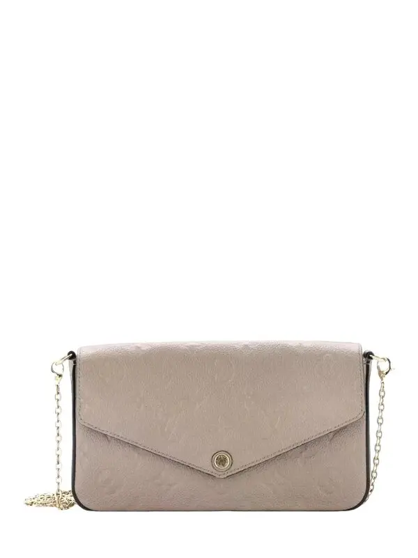 LOUIS VUITTON Felicie Pochette Monogram Empreinte Leather Crossbody Bag - Neutrals