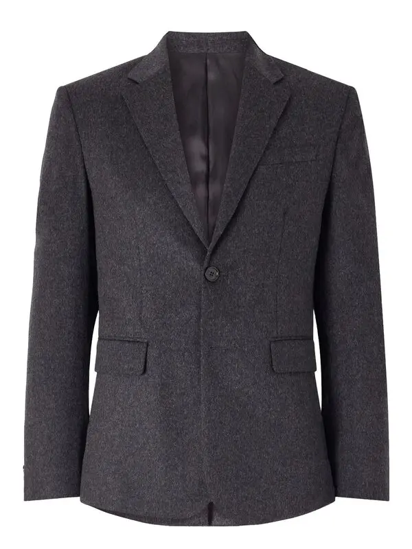 TOTEME Wool And Cashmere-blend Flannel Suit Jacket - Gray
