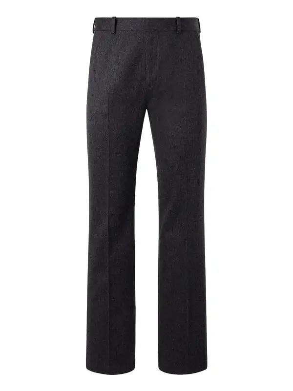 TOTEME Straight-leg Wool And Cashmere-blend Suit Trousers - Gray